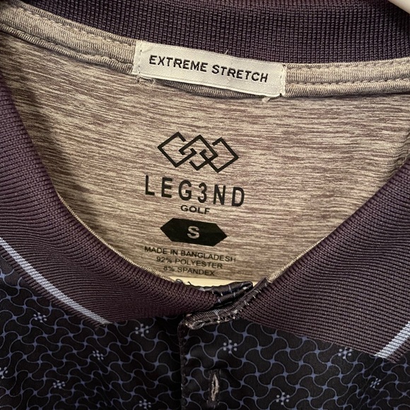 Leg3Nd | Shirts | Leg3nd Legend Golf Polo Mens Sz S | Poshmark